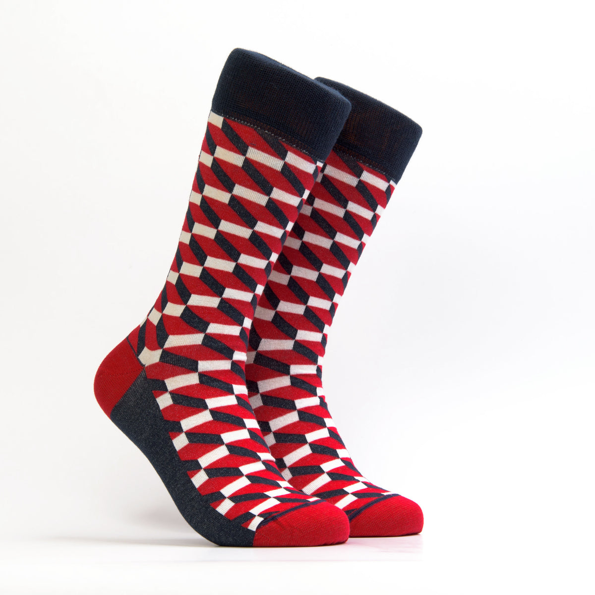 Men's Rubicom Sock - Color Red – Zicci Socks